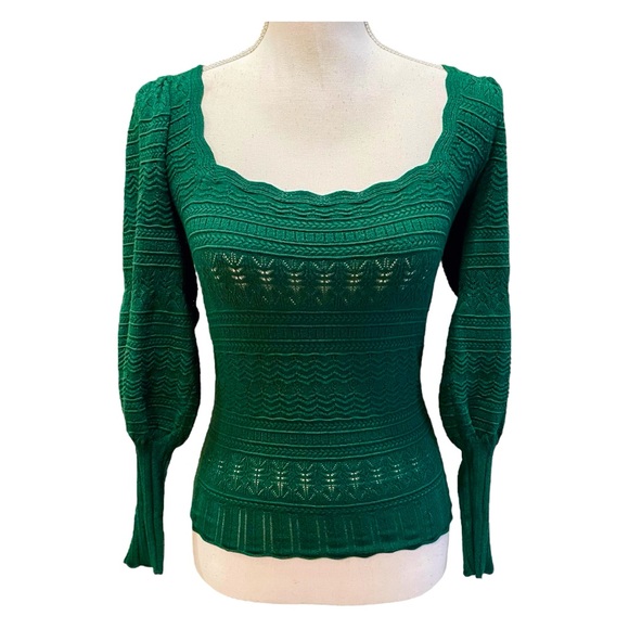 Sezane | Sweaters | Sezane Ronnie Jumper Sweater Xs Xsmall Green | Poshmark